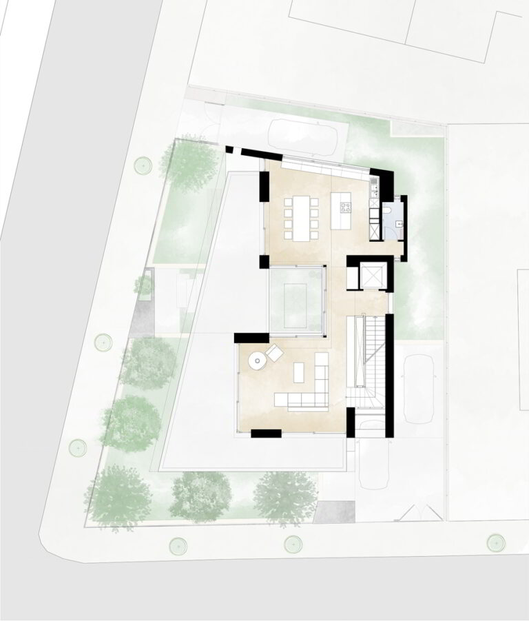 Η σφήνα | Σχεδιασμός κατοικίας στου Παπάγου από το γραφείο Dire Architects