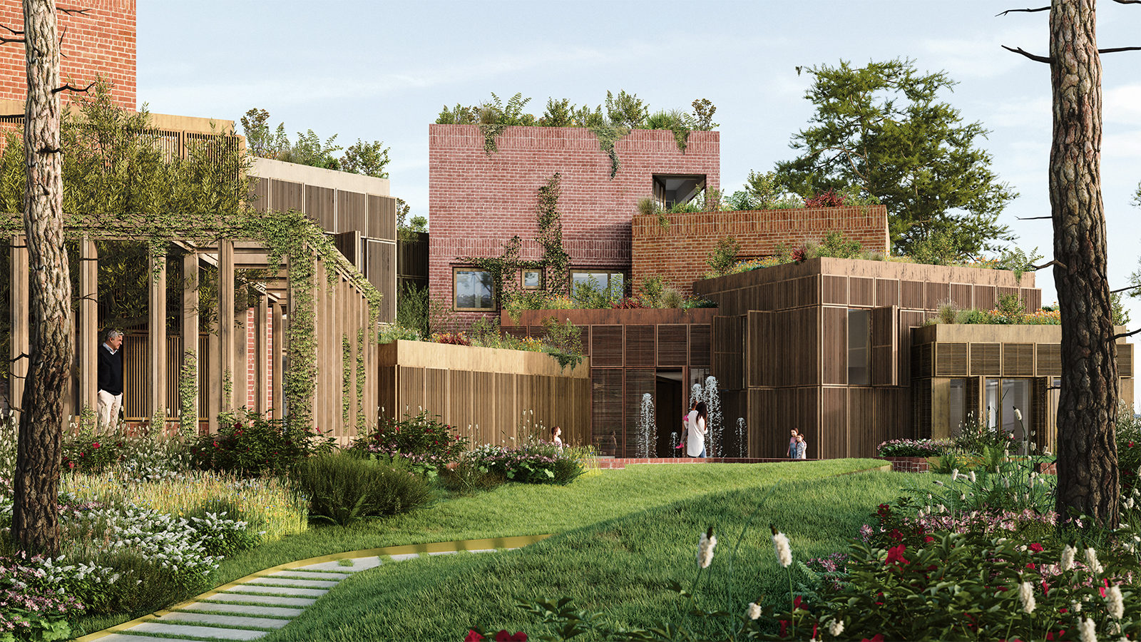 Landscape as medium for coexistence: Competition entry for a nursery, elderly care centre and ...