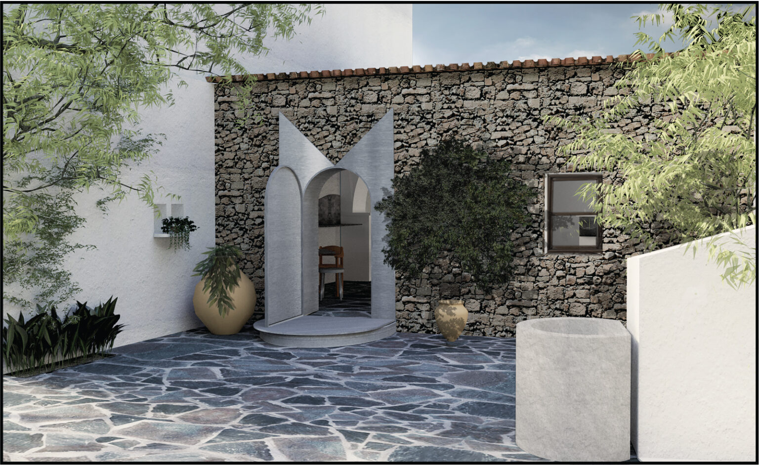 SPOLIA cafe in Vorres Museum | by KNGroup _ Design that works - Archisearch