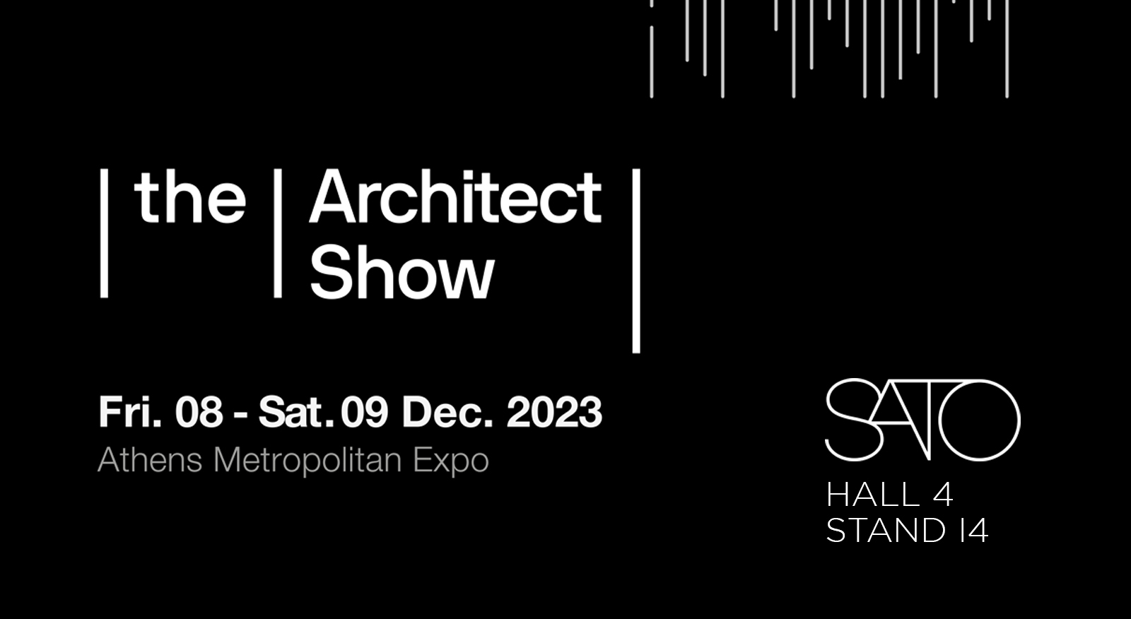 H SATO παρούσα στο the Architect Show 5 - Archisearch