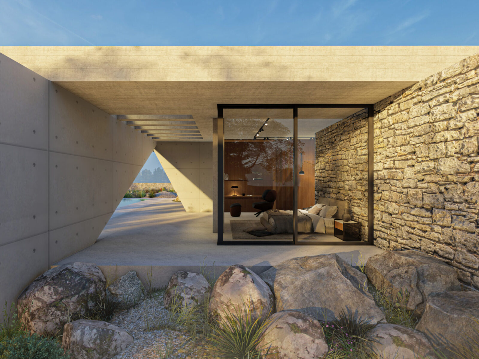 Pavilion House in Kalogeriko, Arta | by The Hive Architects - Archisearch