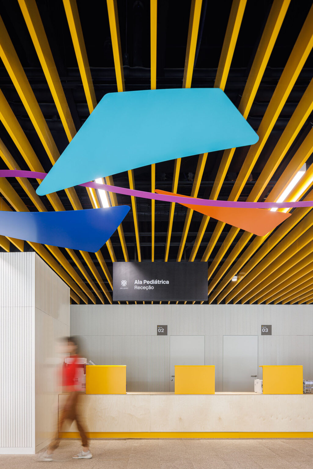 A colorful setting for the new Pediatric Ward of Hospital São João in ...