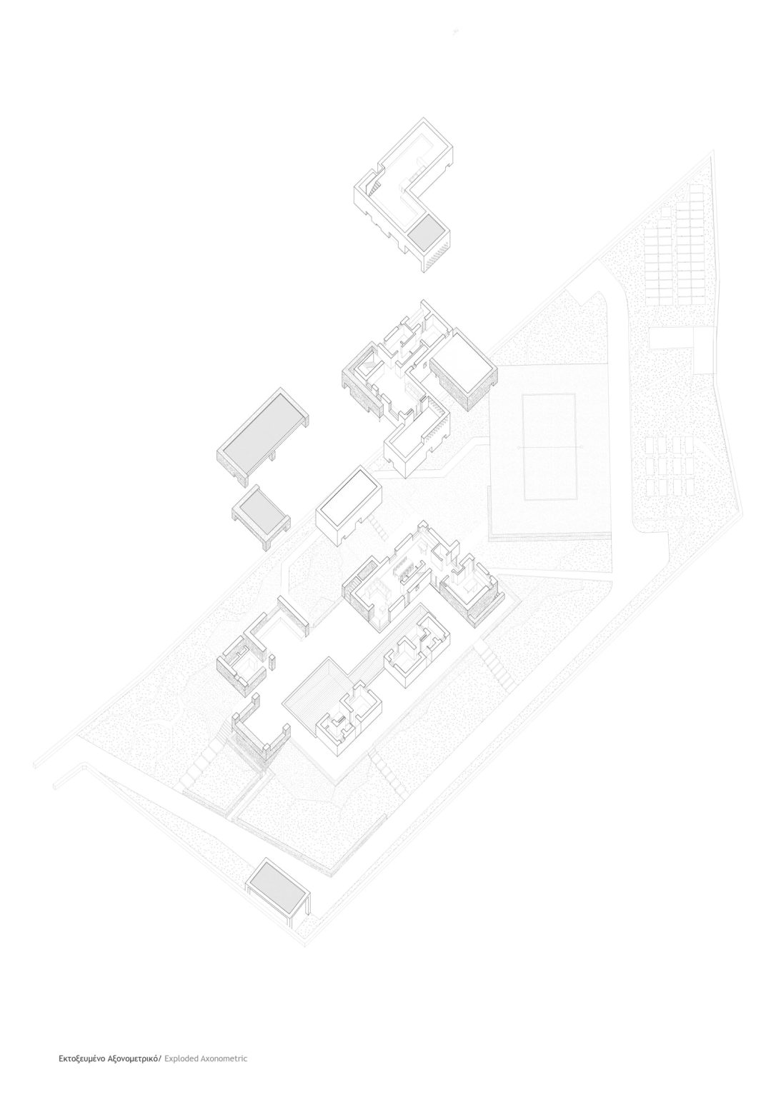 250508-TET_Axonometric_Diagrams_Publicity B&W_Exploded Axonometric View ...