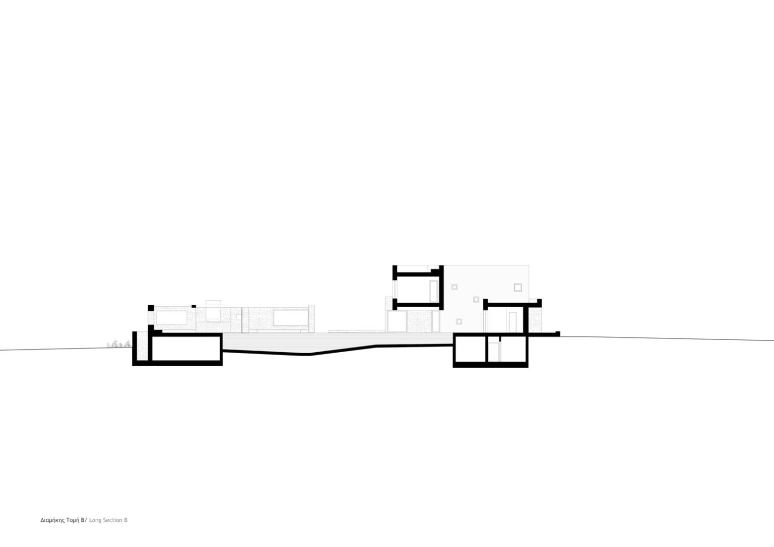 250508-TET_Drawings_Publicity B&W_long pool section - Archisearch