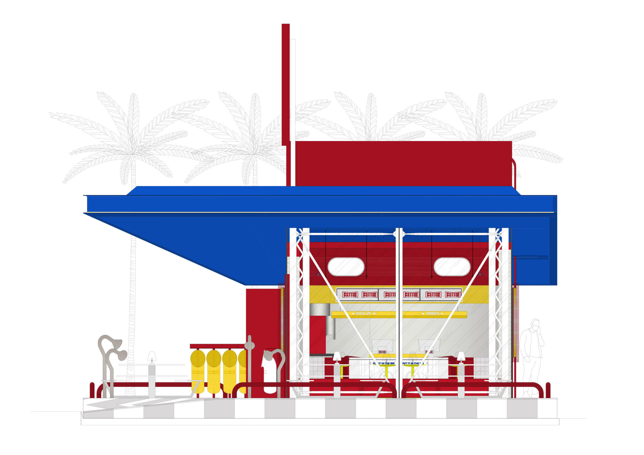 WEFT balances nostalgia and modernity in the architectural design of a fast casual restaurant in ...