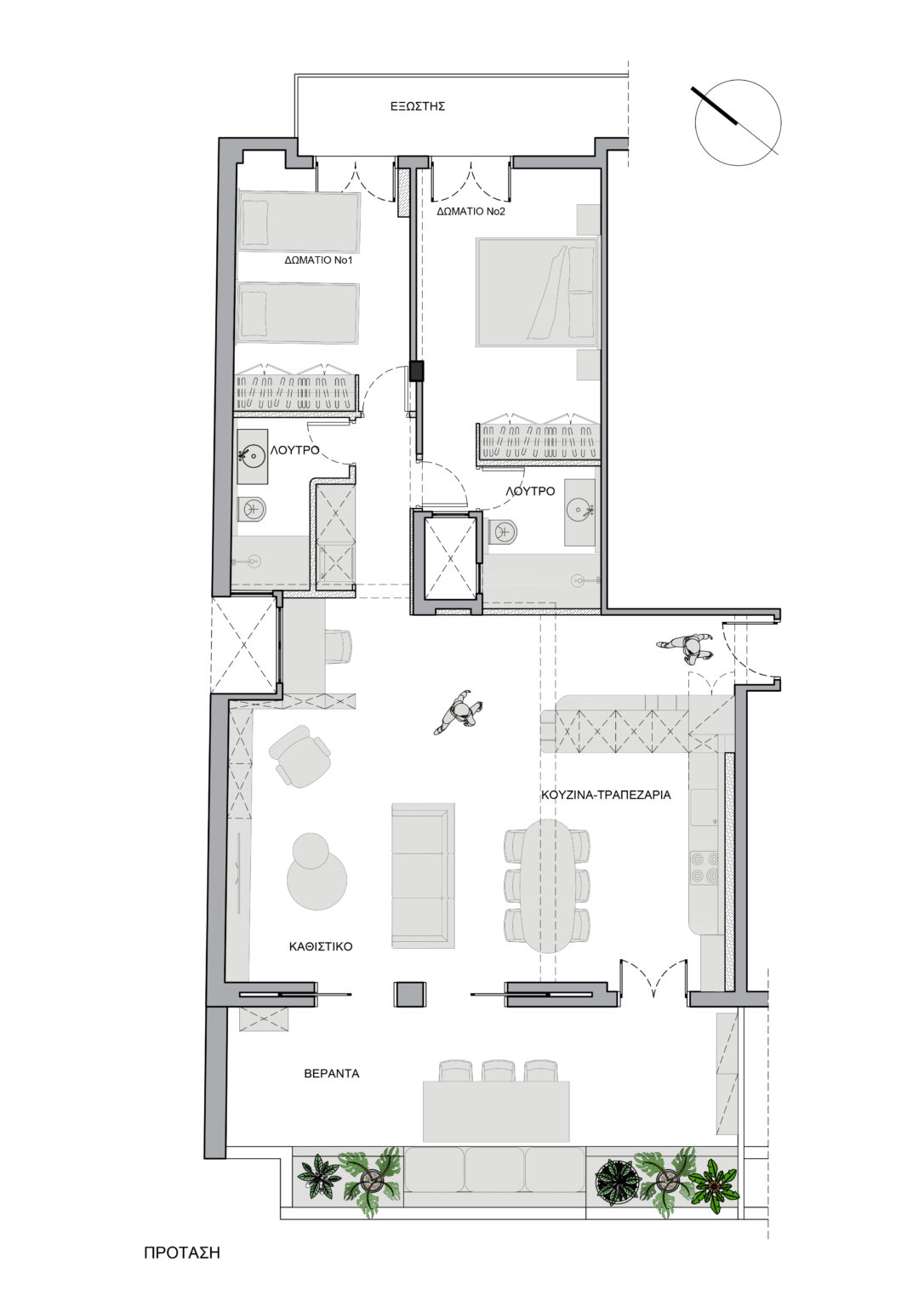 Aνακαίνιση διαμερίσματος στην οδό Αιγινήτου στα Ιλίσια | Aesthe Architecture Studio - Archisearch