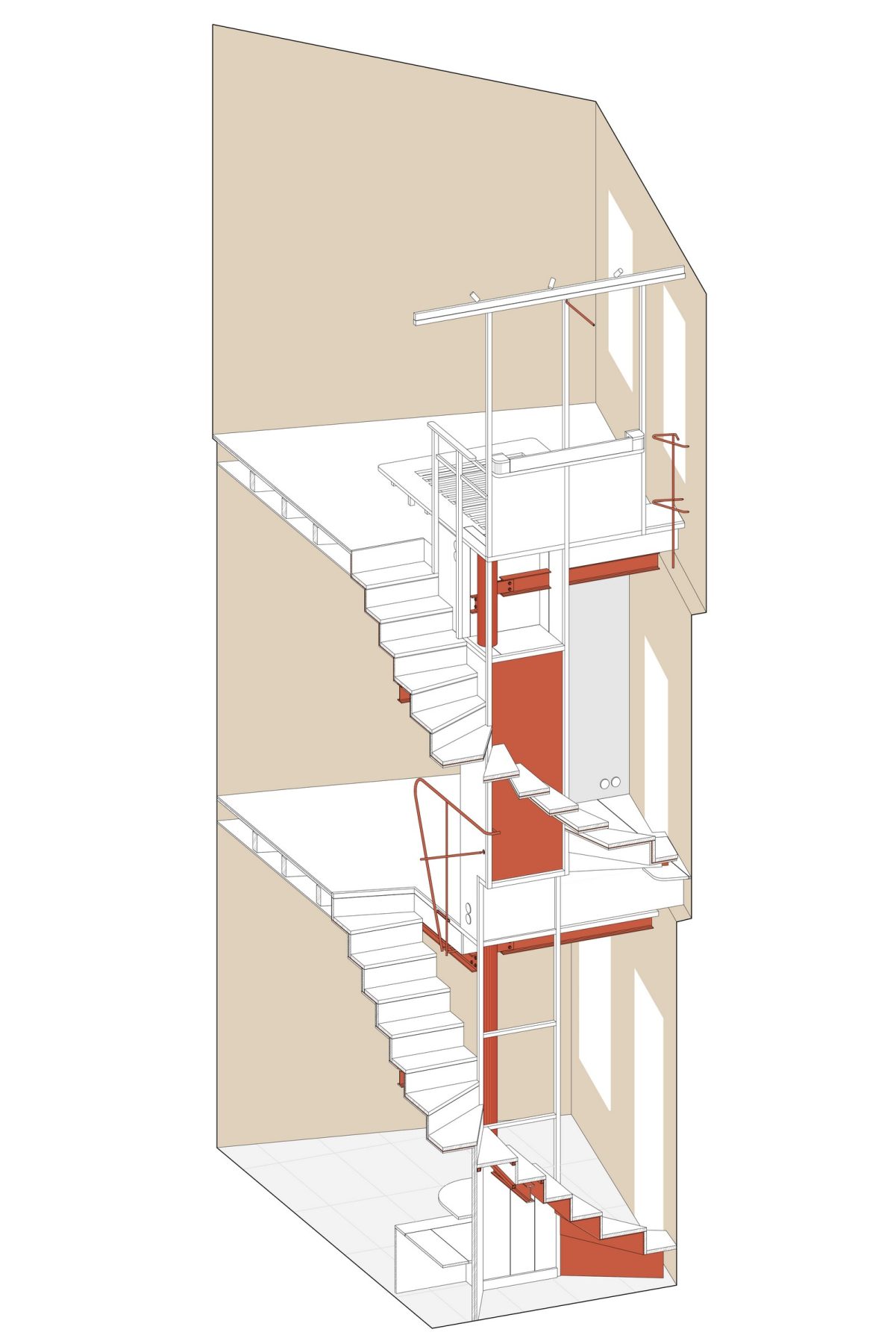 Basilica house-drawings-axonometric - Archisearch
