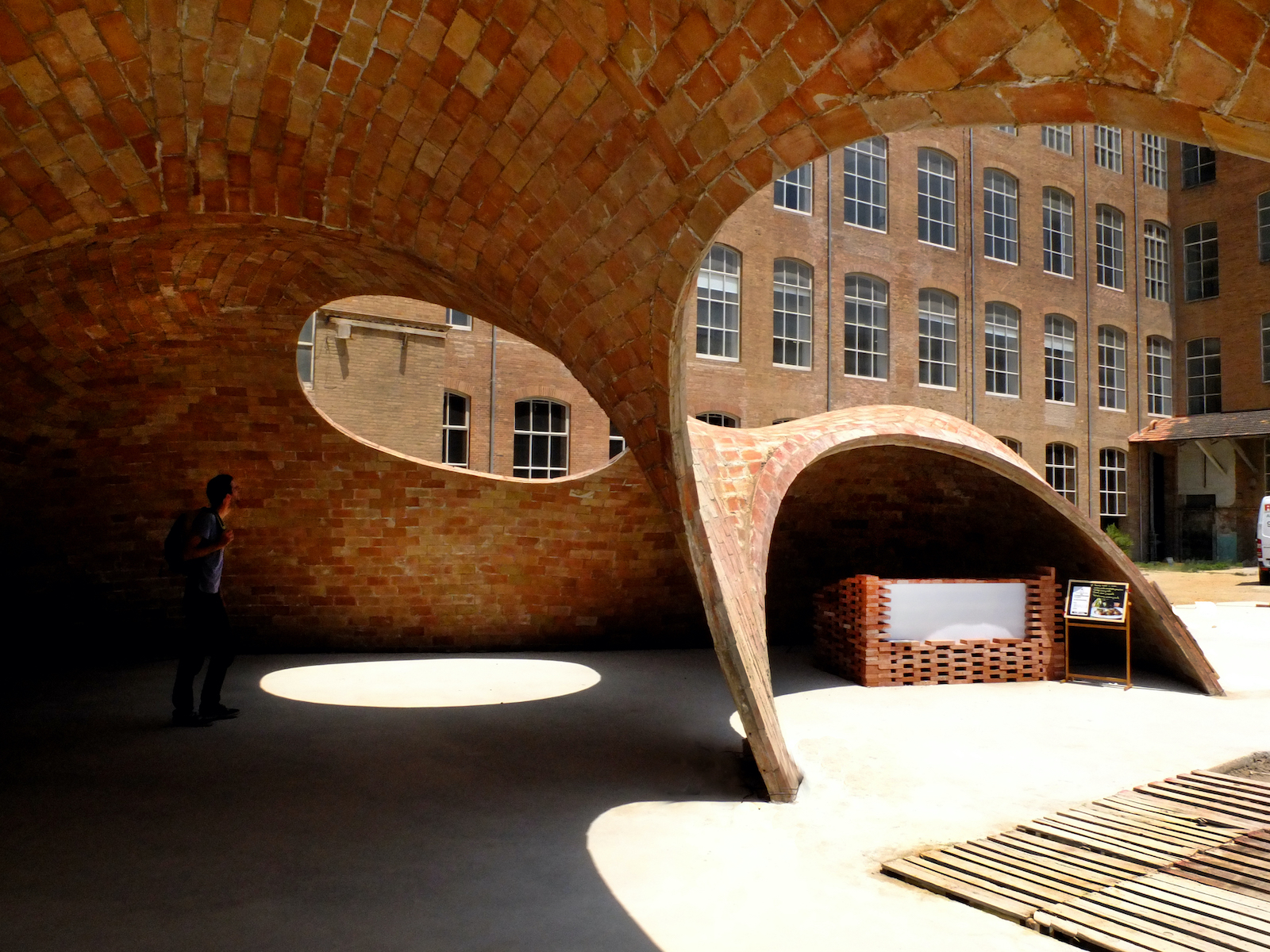 BRICK-TOPIA pavilion by Map13 configures public space in Barcelona ...