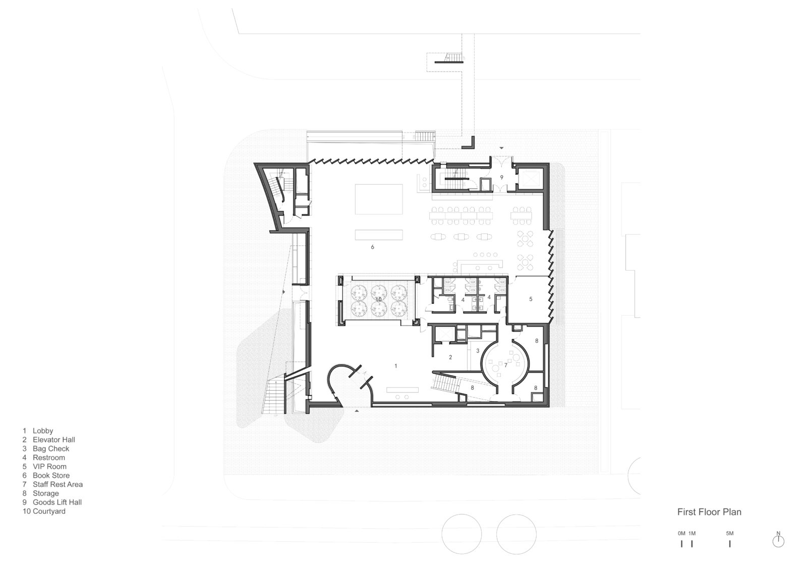 Changjiang-Art-Museum-First Floor Plan - Archisearch