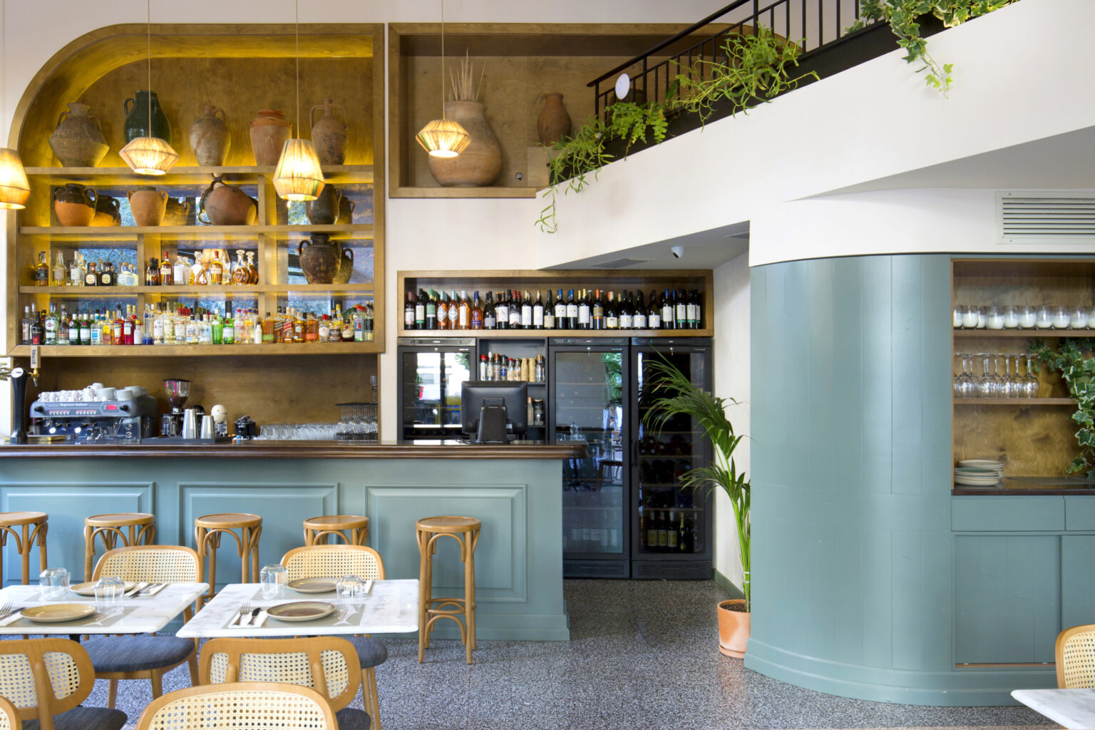 Dopios restaurant in Athens: local cuisine with a twist by Α2 Architects