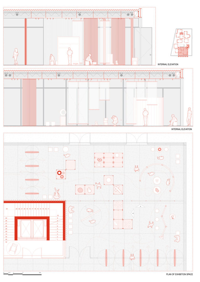 INTERNAL ELEVATION EXHIBITION SPACE - Archisearch