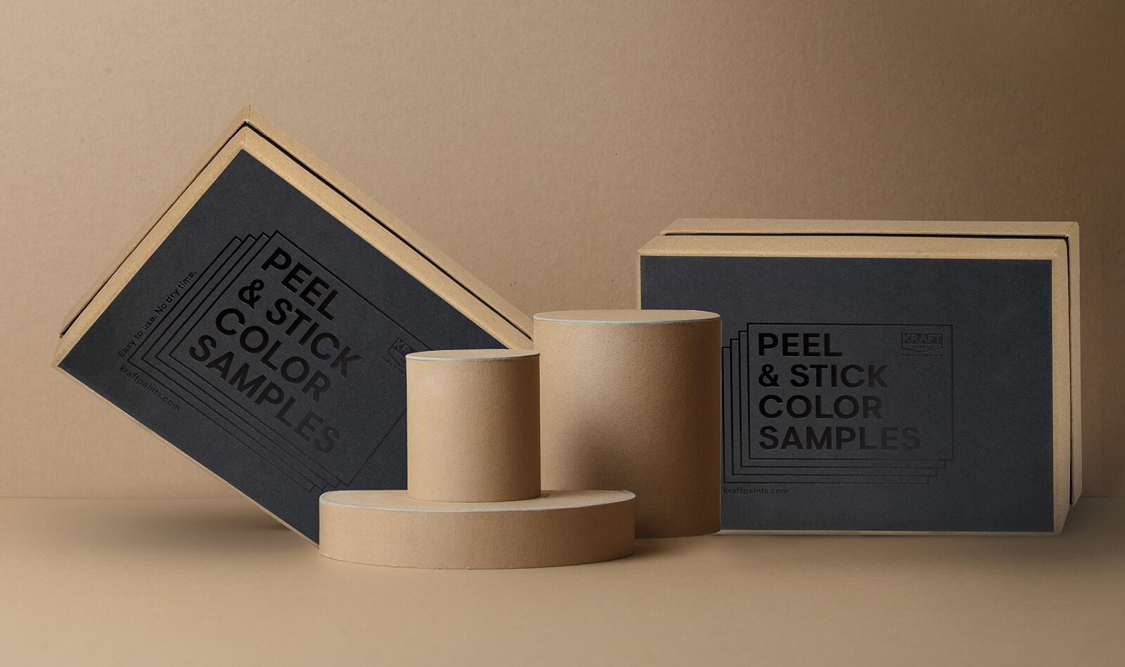 H KRAFT Paints καινοτομεί με τα νέα δείγματα χρωμάτων peel-and-stick.