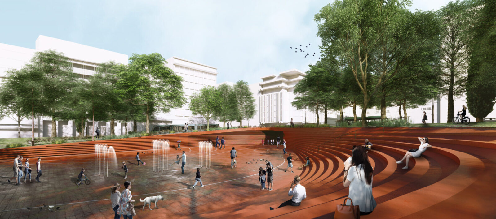 In dialogue with a sustainable future: transforming two central squares ...