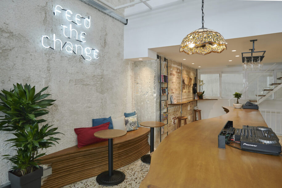 Amalgama Architects designed the poetic topography of Mother Vegan Cafe ...