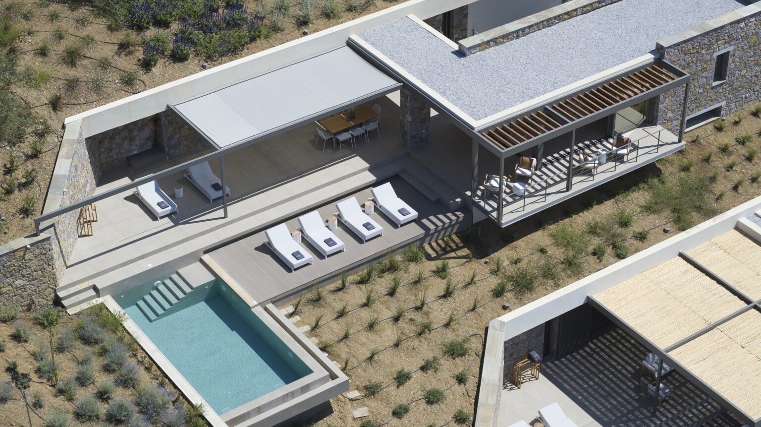 OHLIVE VILLAS I-II-III- Συγκρότημα εξοχικών κατοικιών στη Σκιάθο από τους 3H Architects ...