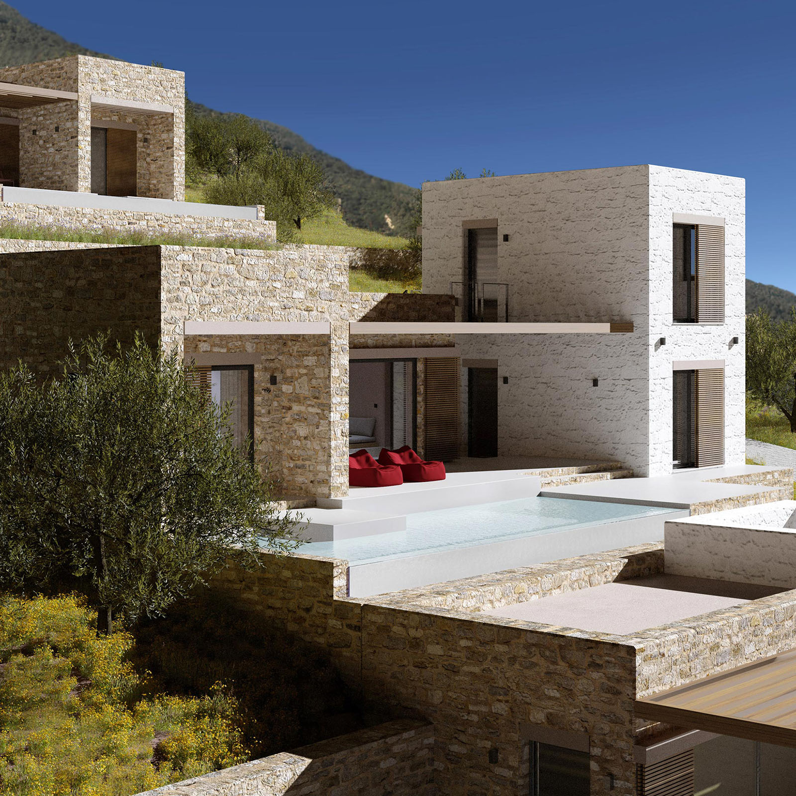 Project 187: three single stone houses in Nafplio, Greece by TZOKAS ...
