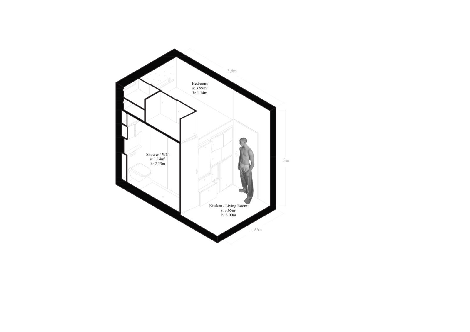 The-Cabanon_20b_Axonometric I ©STAR-BOARD - Archisearch
