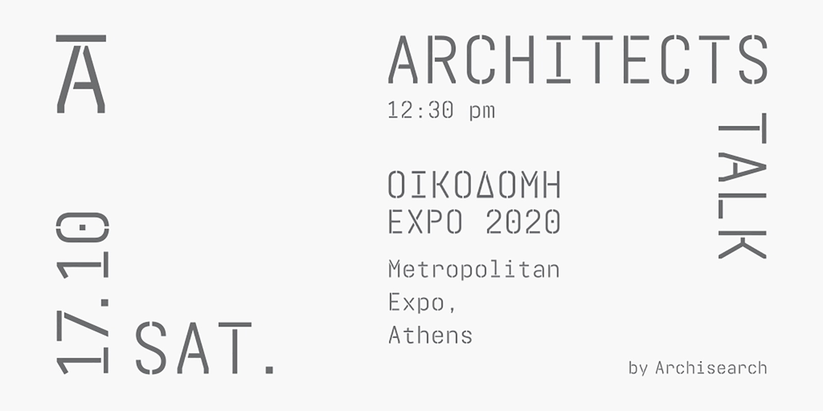 Architects Talk - Exploring the unknown | 17.10.2020