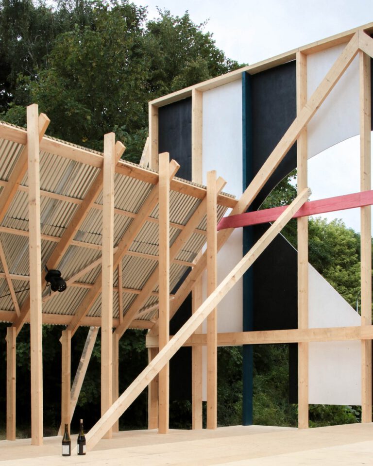 Fala Atelier created a folly for sun and sound which recalls the nearby ...