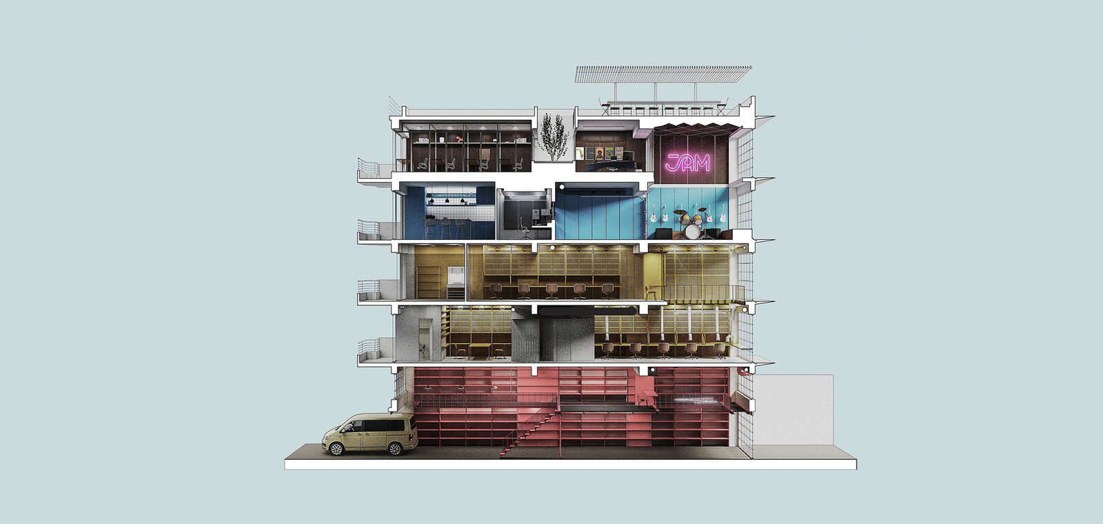 Jam Pedals company building | by Nysa Architects - Archisearch