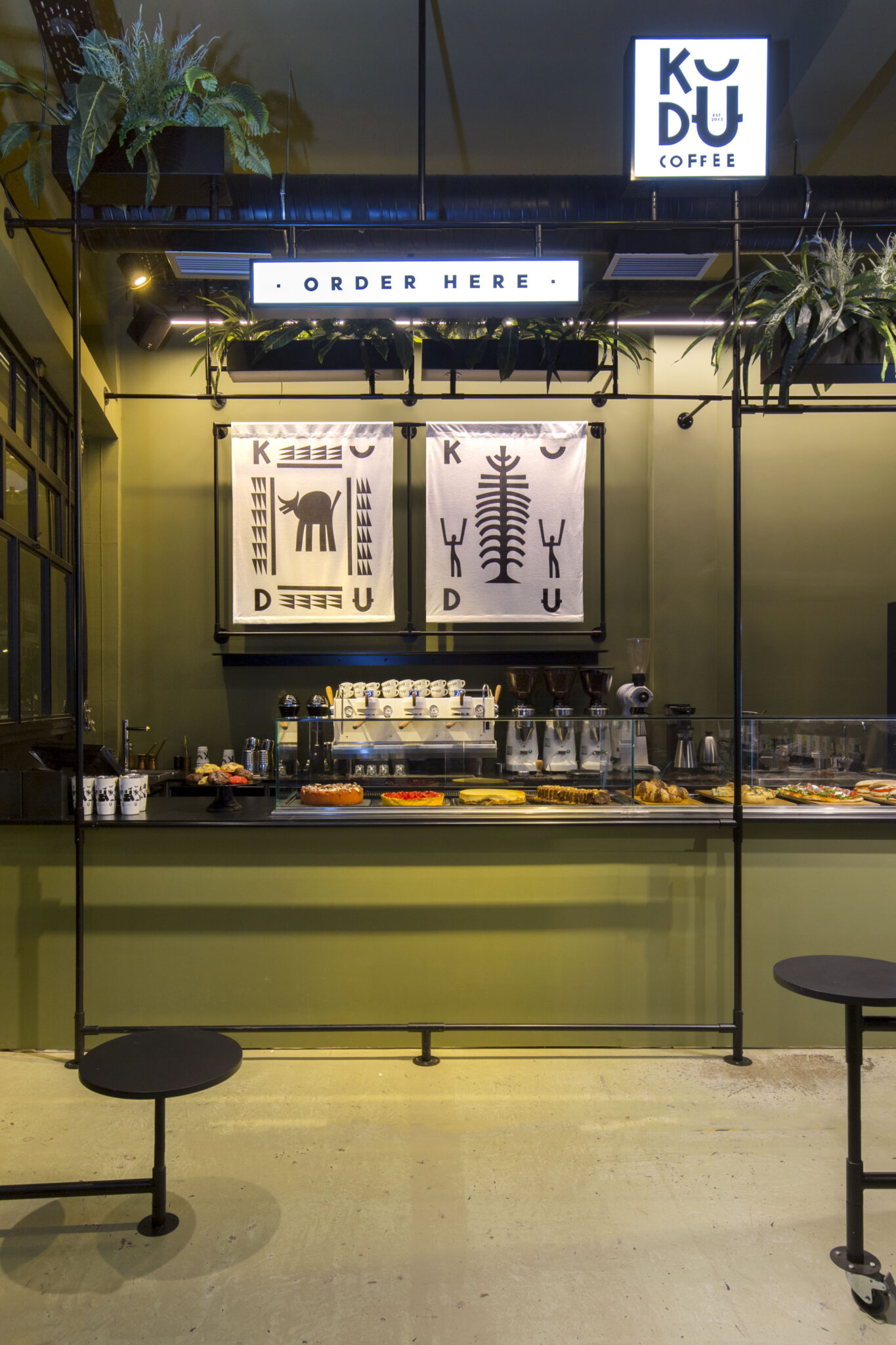 KUDU coffee shop in Neo Psichiko, Athens | studiomateriality