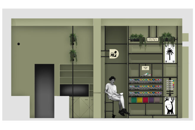 KUDU coffee shop in Neo Psichiko, Athens | studiomateriality