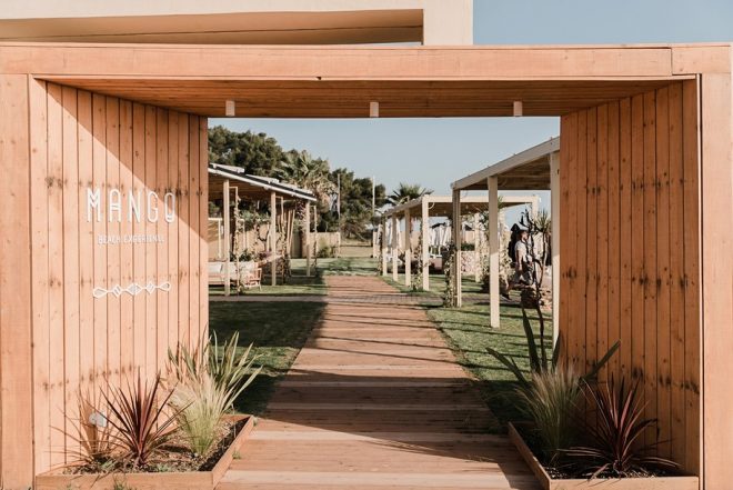 Kazakos architects completed Mango Beach Bar in Preveza, Greece