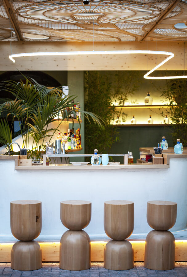 Modulus architecture studio designs exterior space of HIPPY CHIC bar in Larissa, Creece ...