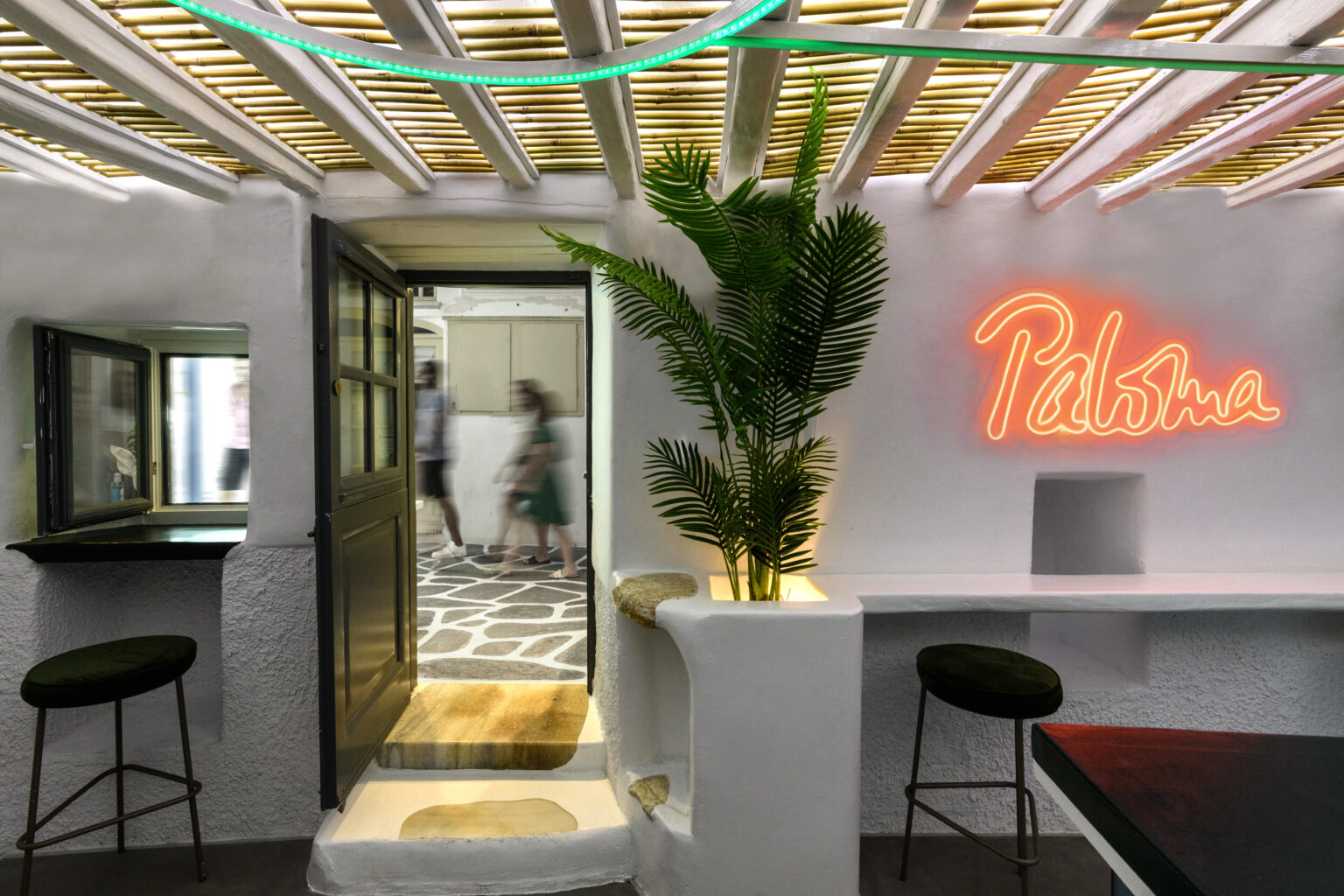 ADD Architecture studio designed Paloma bar in Mykonos island ...