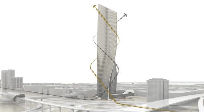 Wasl Tower as a high-rise inteconnecting stucture launched by UNStudio